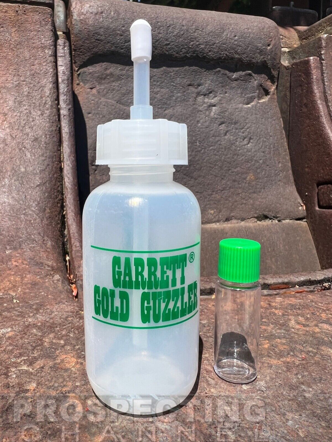 Garrett GOLD GUZZLER snuffer bottle with Extra Spare Cap + Vial ...